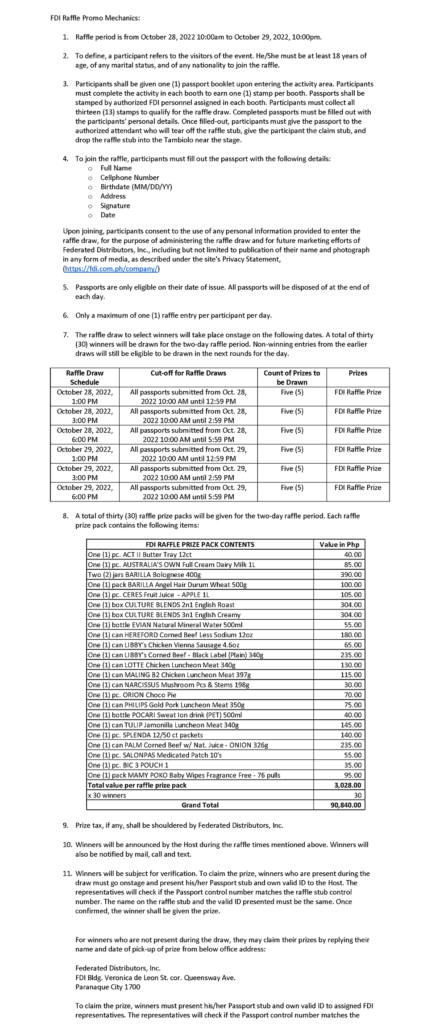 Federated Distributors, Inc’s Everyday Essentials SALEbration ...