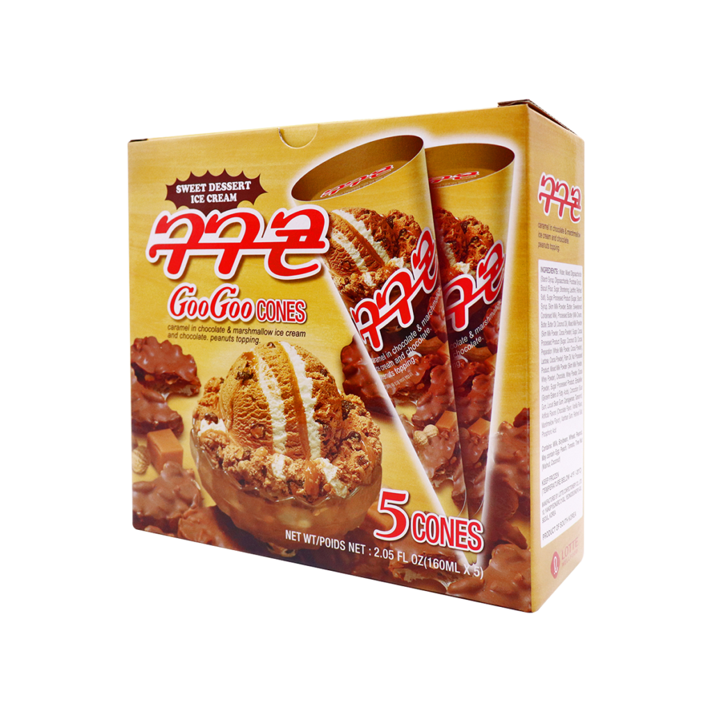 LOTTE Goo Goo Cone Star Choco 160ml 1×5 – Federated Distributors, Inc.